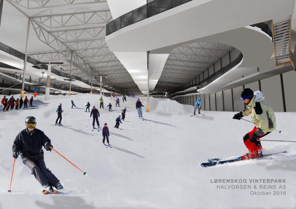 One of World's Largest Indoor Snow Centres Under Construction in Norway ...