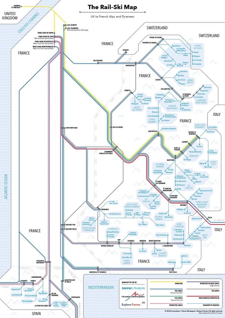 New Map of Rail Routes to Resorts - InTheSnow