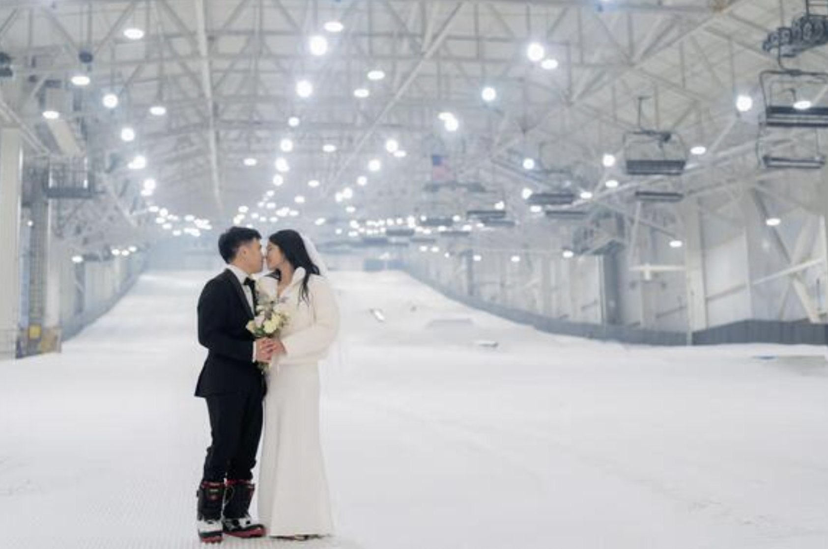 Tying The Knot on Indoor Snow - InTheSnow